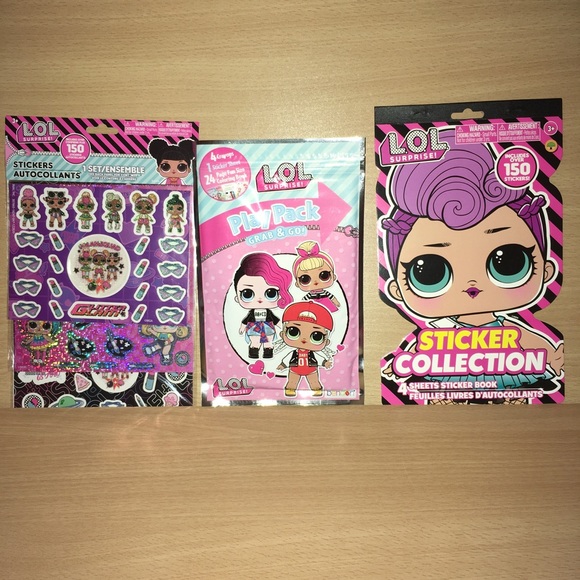 L.O.L. Surprise! | Toys | Nwt 3 Sets Of Stickers Activities Lol ...